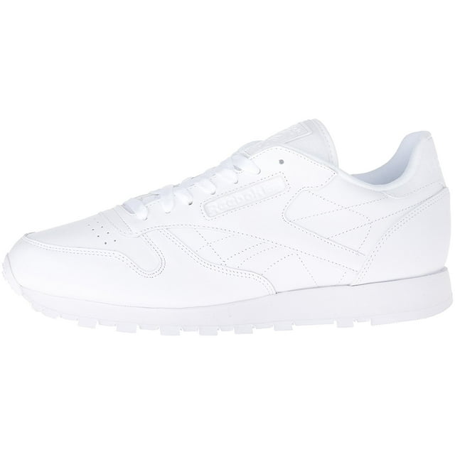 Reebok Classic Leather Running Shoes - White (Men) - Walmart.com