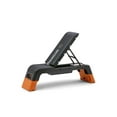 Reebok Fitness Delta Deck Multipurpose Adjustable Weight Bench Aerobic ...