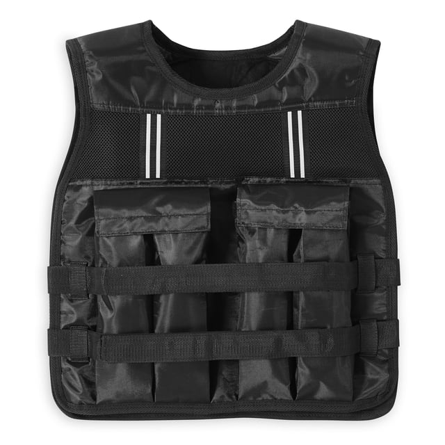 Reebok Delta Weighted Vest 40lb, Adjustable, Unisex - Walmart Business ...