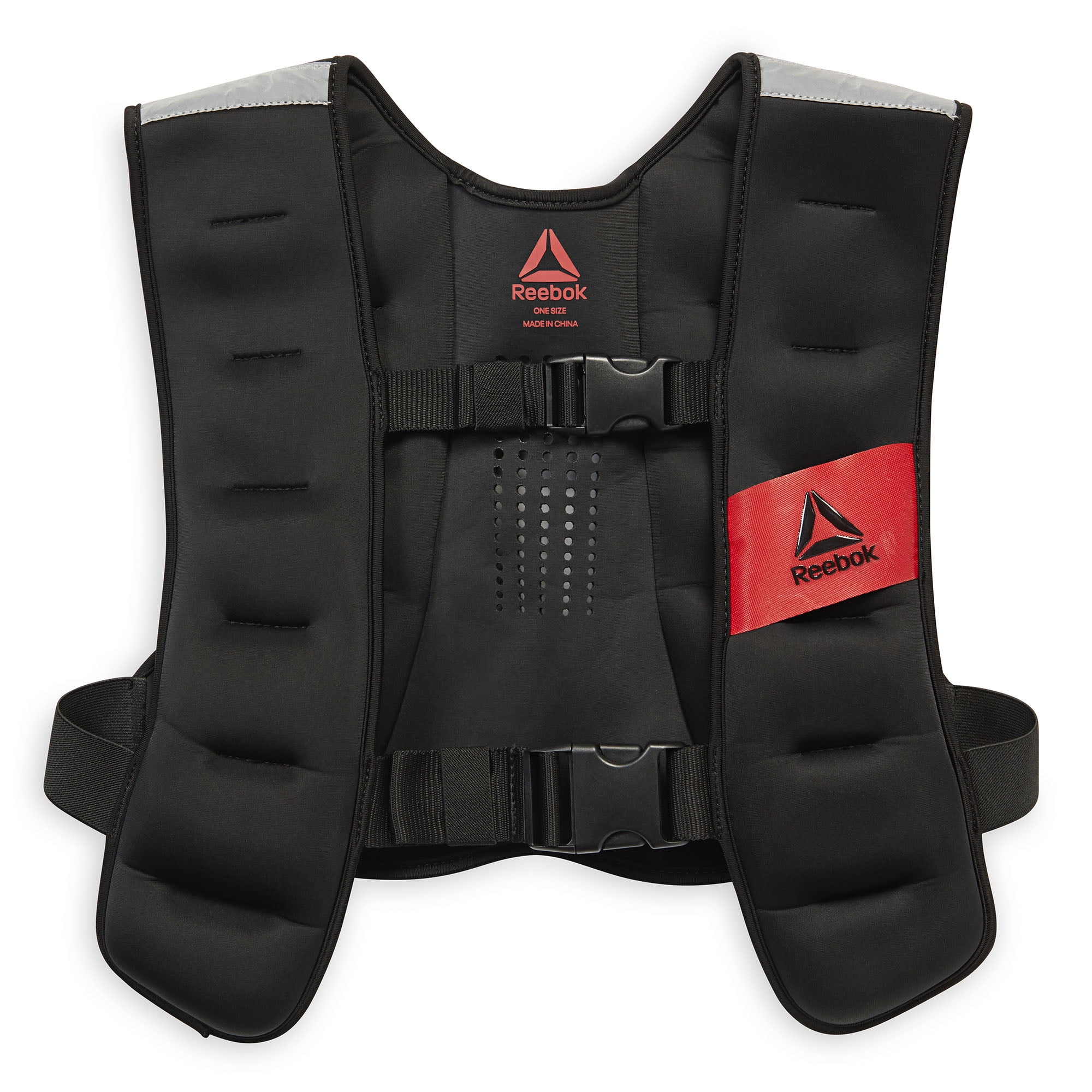 Reebok Delta Weighted Vest 12 lb, 20 lb, 40 lb, Black, Adjustable ...