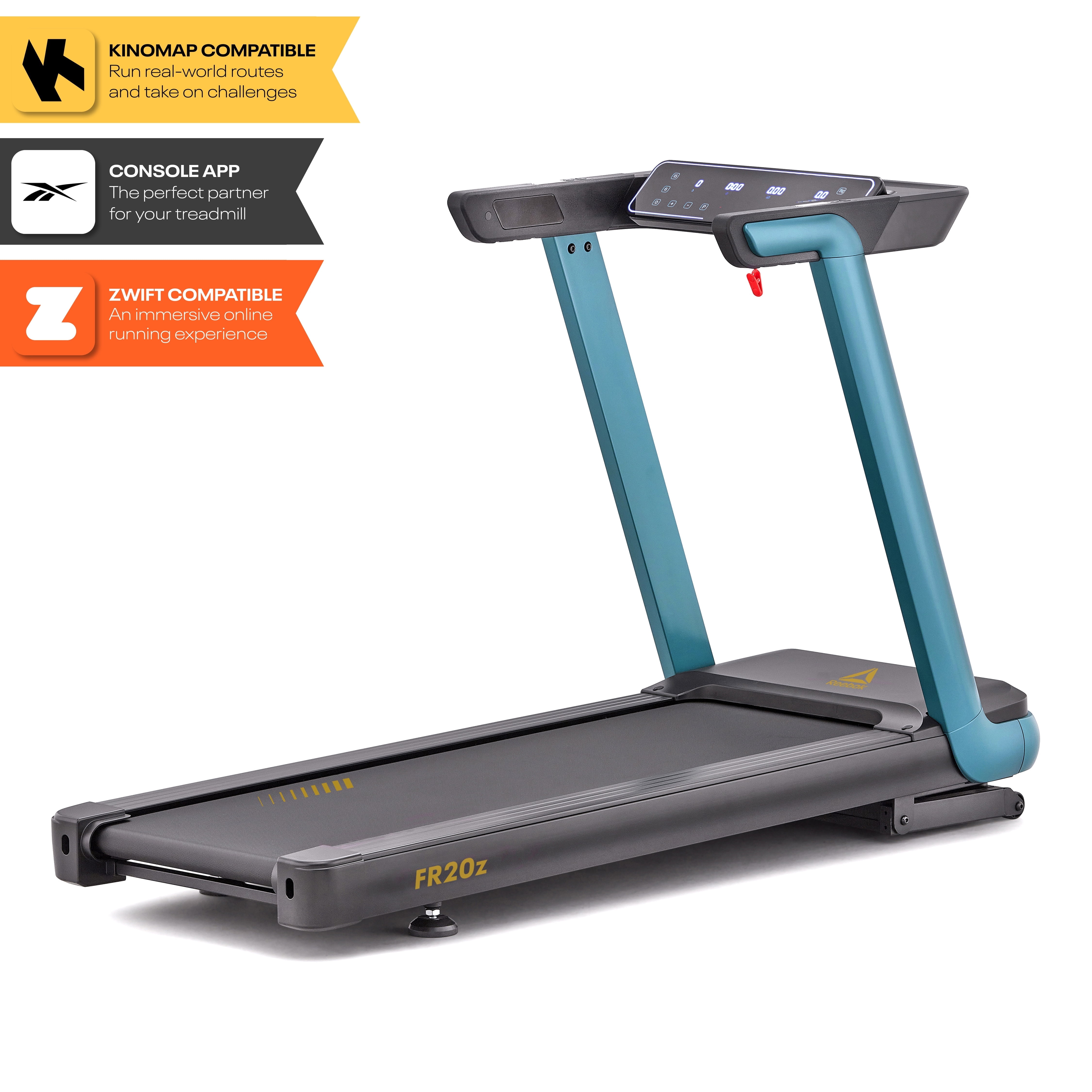 Reebok FR20z Floatride Treadmill - Green with Incline, Bluetooth ...