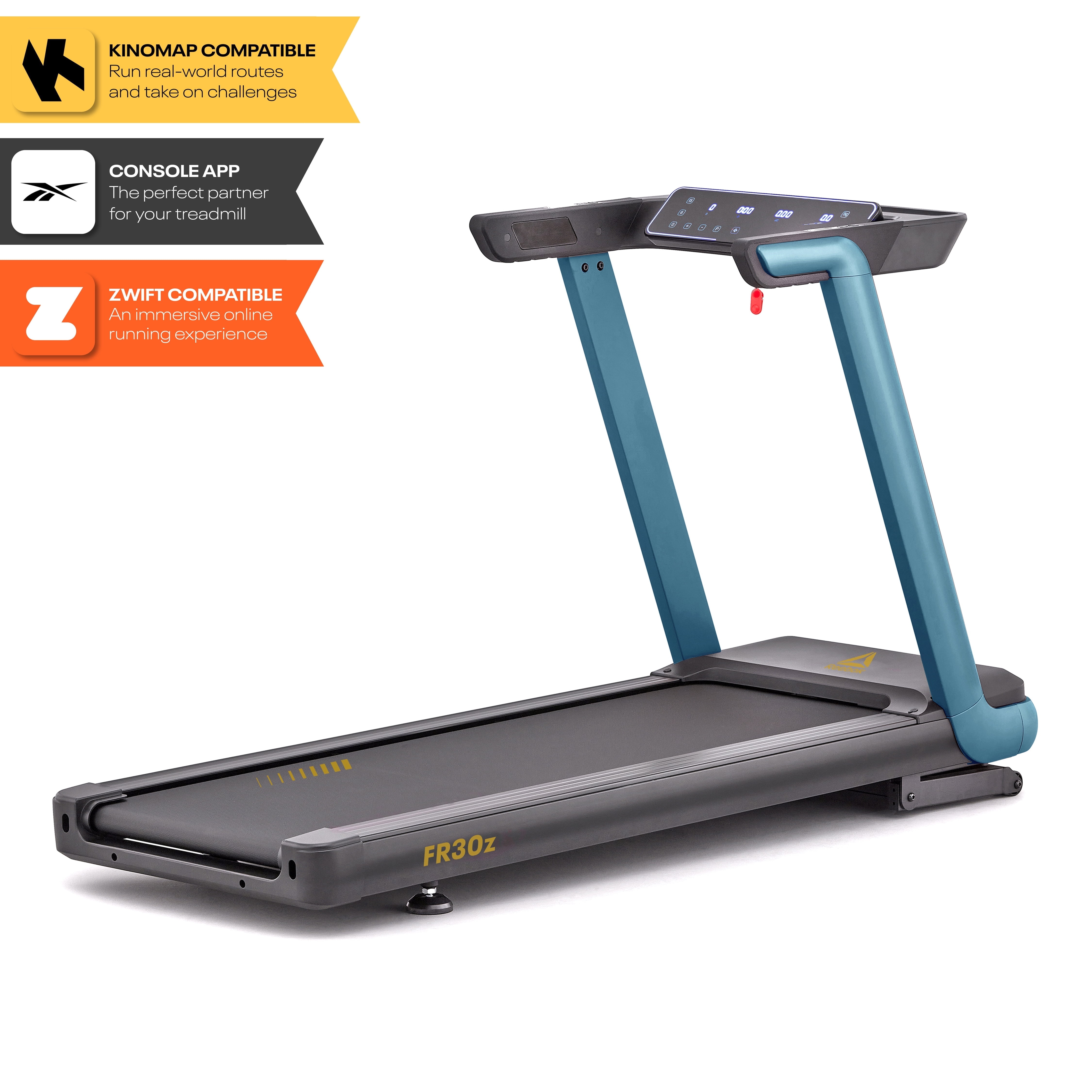 Reebok FR30z Floatride Treadmill - Green with Incline, Bluetooth ...