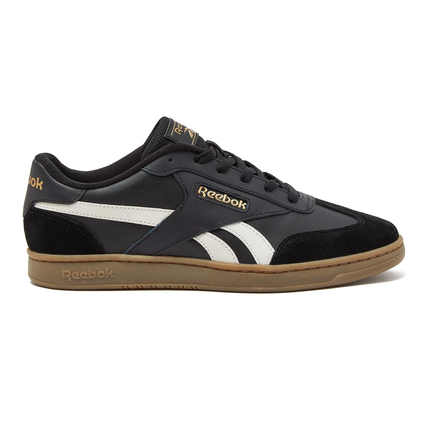 Reebok Forte Lounger Men's Tennis Shoes Color: Black Gold Gum Size: 13 ...