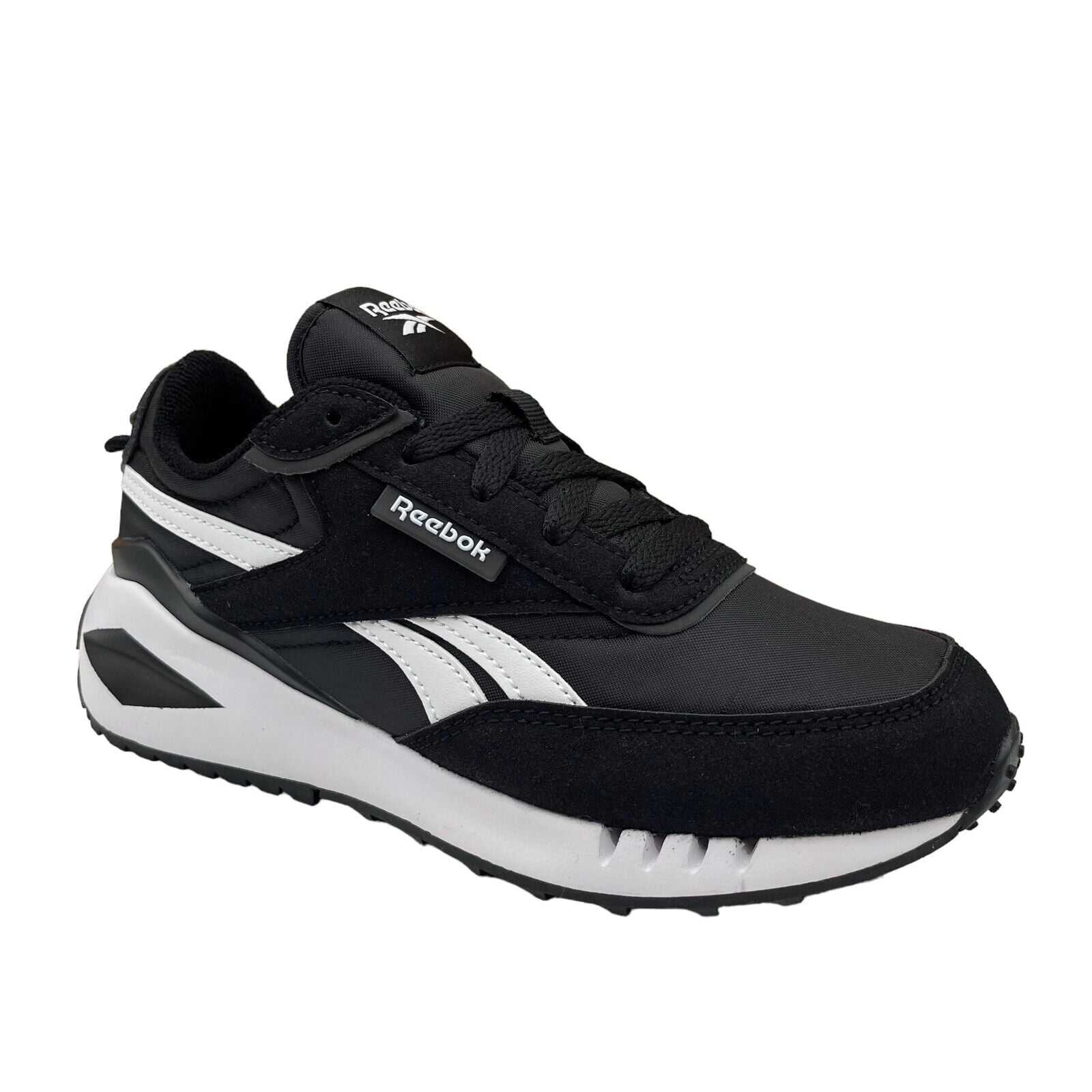 Reebok Forte Racer Little Kid's/Big Kid's Suede-Nylon Sneakers Black ...