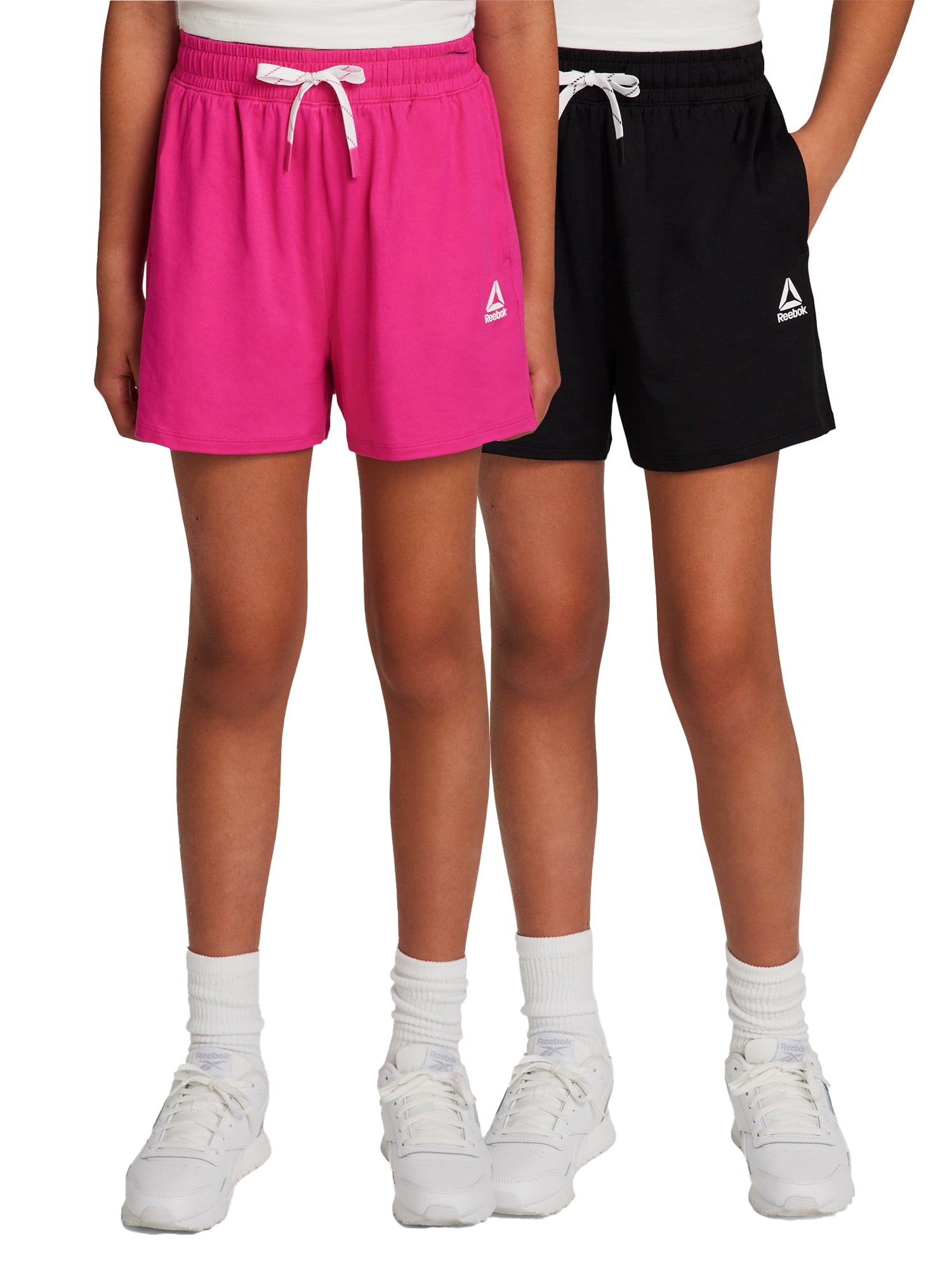 Reebok Girl’s Athletic Balance Gym Short, 2-Pack, Sizes 4-18 - Walmart.com