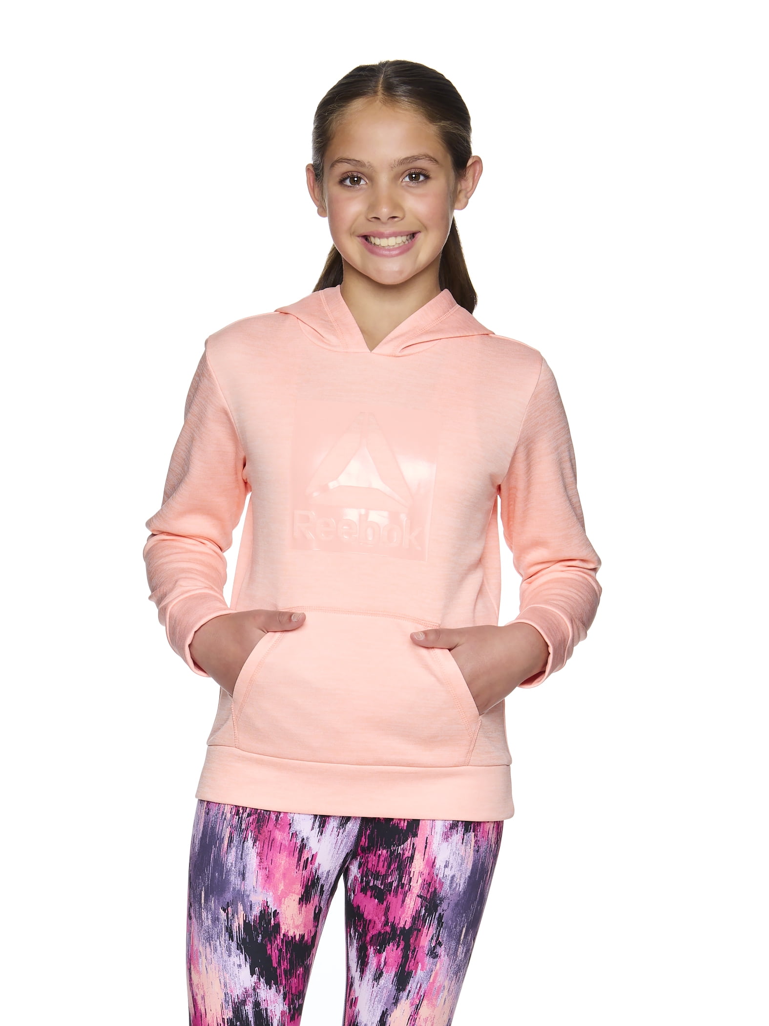 Reebok Girl's Athletic Lightweight Performance Hoodie, Sizes 4-18 ...
