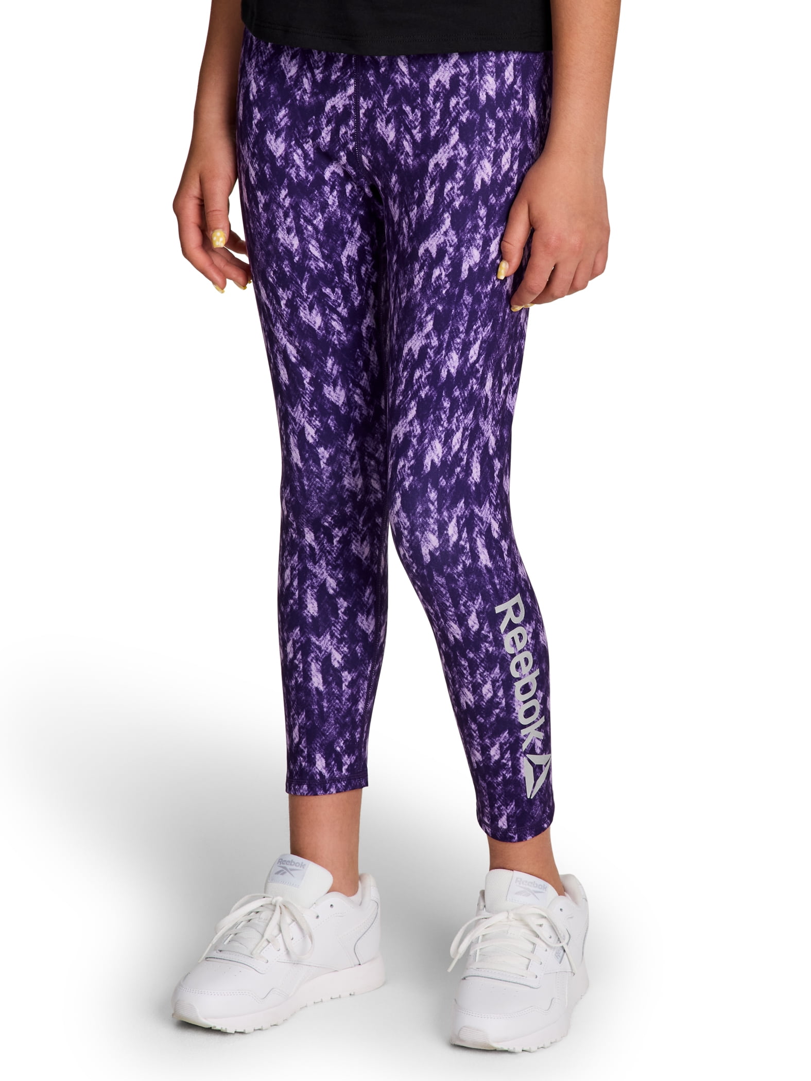 Reebok Girl’s Athletic Printed 7/8 Legging, Sizes 4-18 - Walmart.com