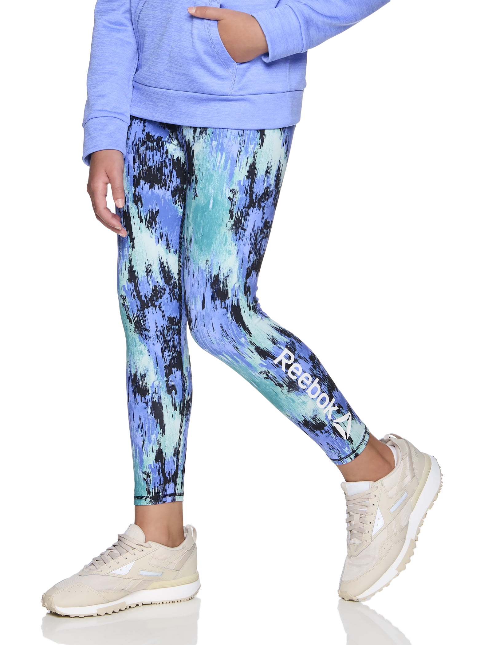 Reebok Girls Athletic Printed 7/8 Legging - 18 Inseam - Walmart.com