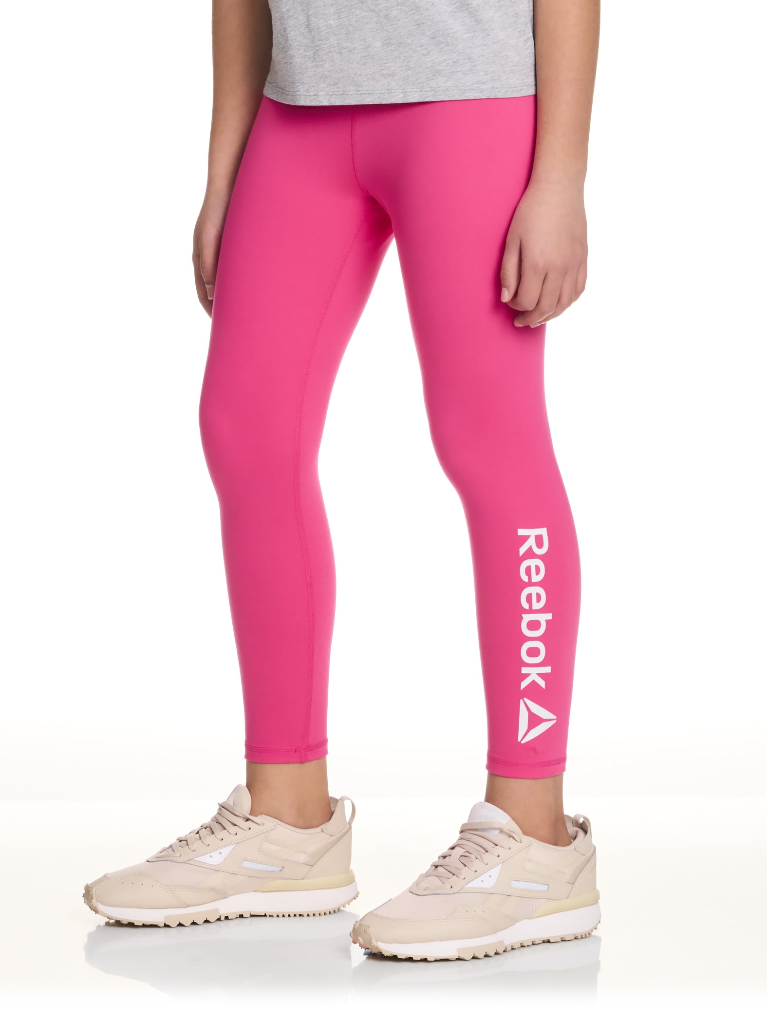 Reebok Girl's Active Comfy 7/8 Leggings, Sizes 4-18, Lightweight and ...