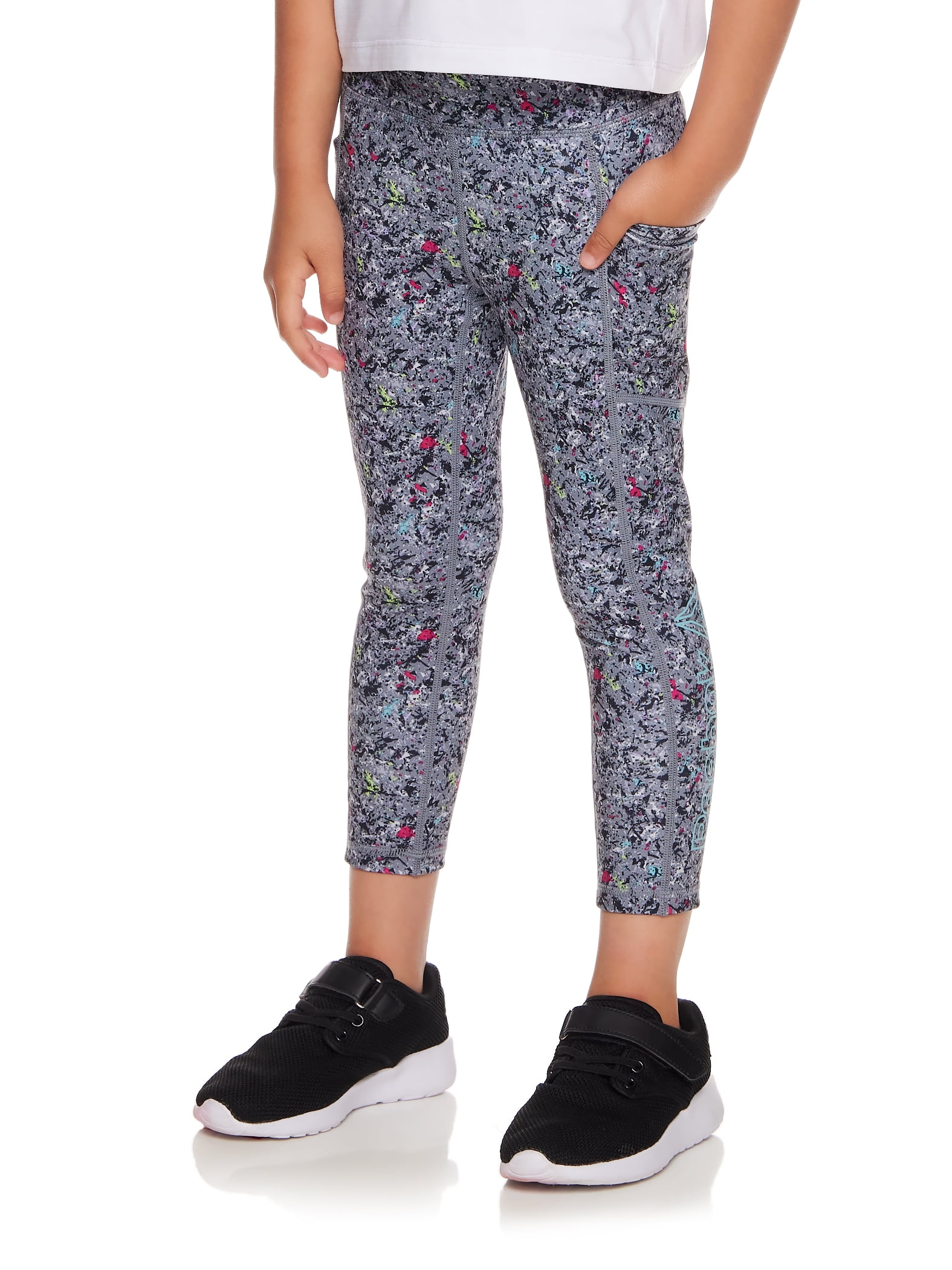 Reebok Girl's Athletic Solid 7/8 Core Legging, Sizes 4-18 - Walmart.com
