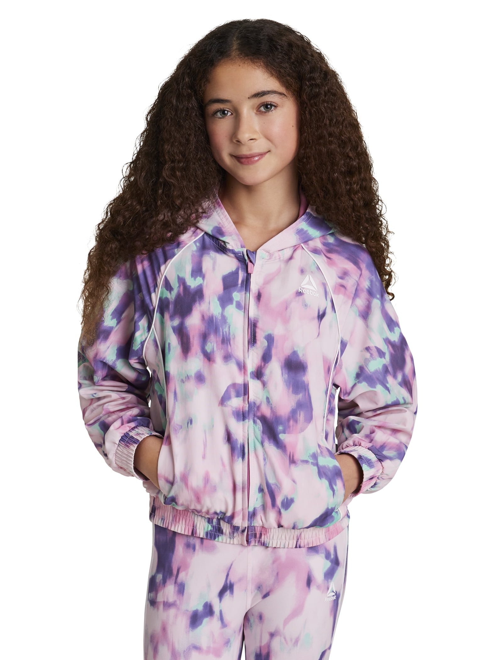 Reebok Girl’s Breeze Full-Zip Jacket, Sizes 4-18 - Walmart.com
