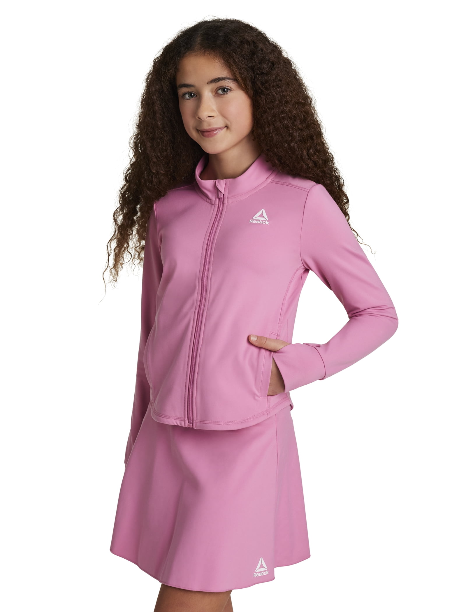 Reebok Girl's Courtside Performance Jacket, Sizes 4-18 - Walmart.com