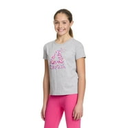 Athletic Works Girls Active Tee with Short Sleeves, Sizes 4-18 & Plus ...