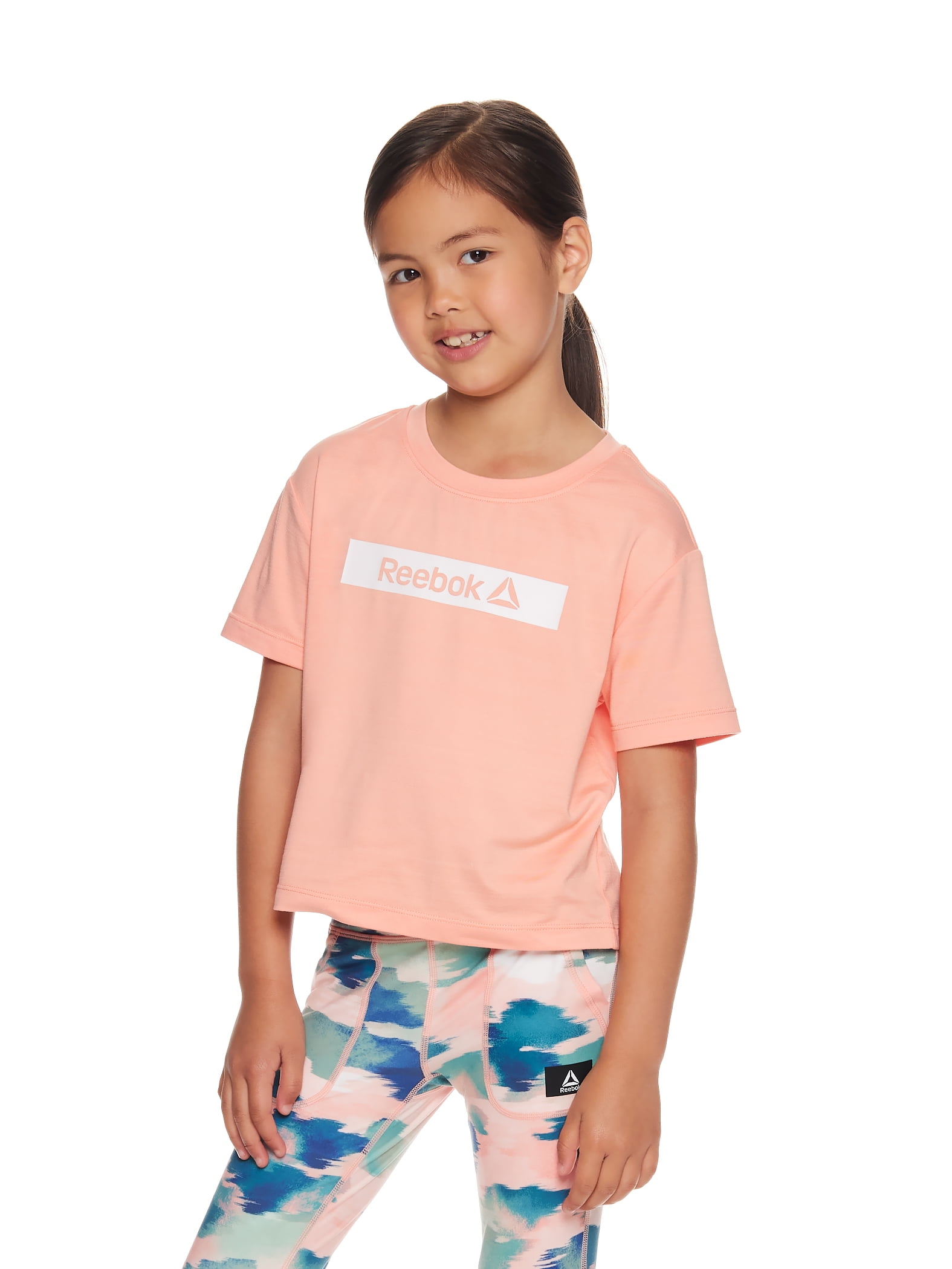 Reebok Girl's Thrive Cropped Tee - Sizes 4-18 - Comfy Jersey Kids ...