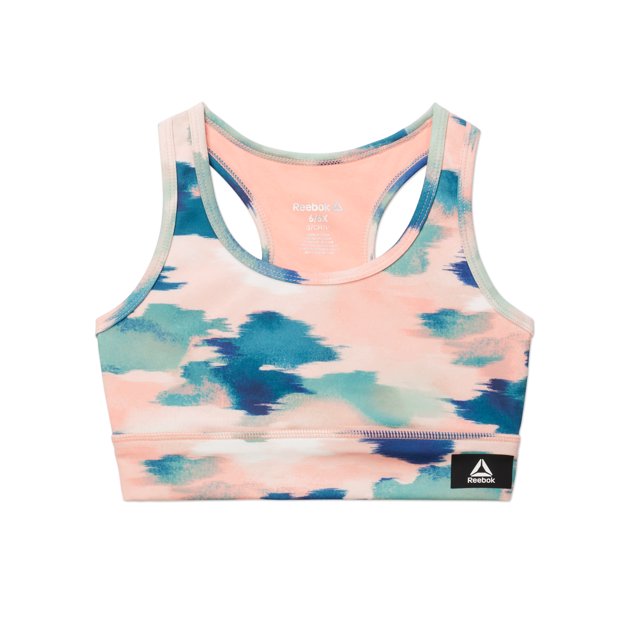 Reebok Girl's Thrive Long Line Camo Print Bra, Sizes 4-18 - Walmart ...
