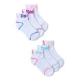 Reebok Girls Ankle Socks, 6-Pack, Sizes S-L - Walmart.com