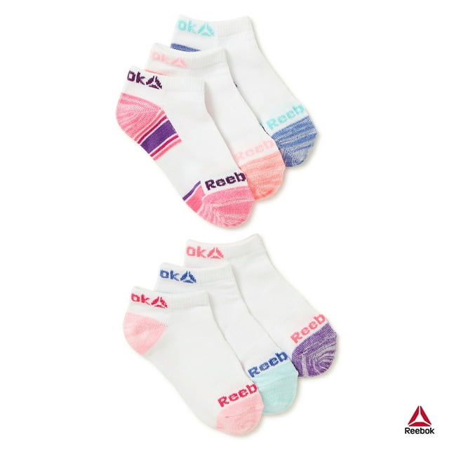 Reebok Girls Pro-Series Lightweight No Show Socks, 6-Pack - Walmart.com