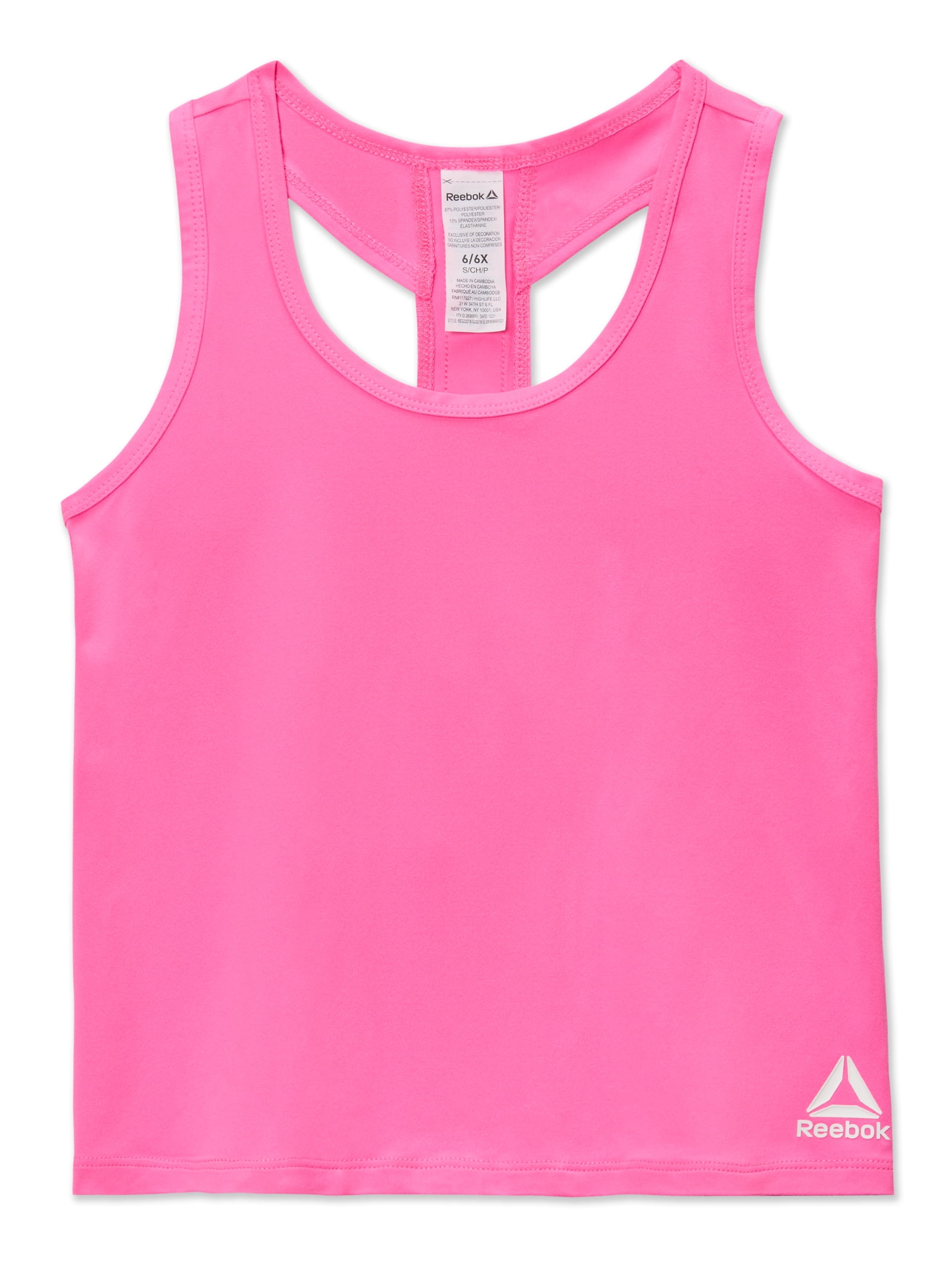 Reebok Girls Racerback Tank, Sizes 4-18 - Walmart.com