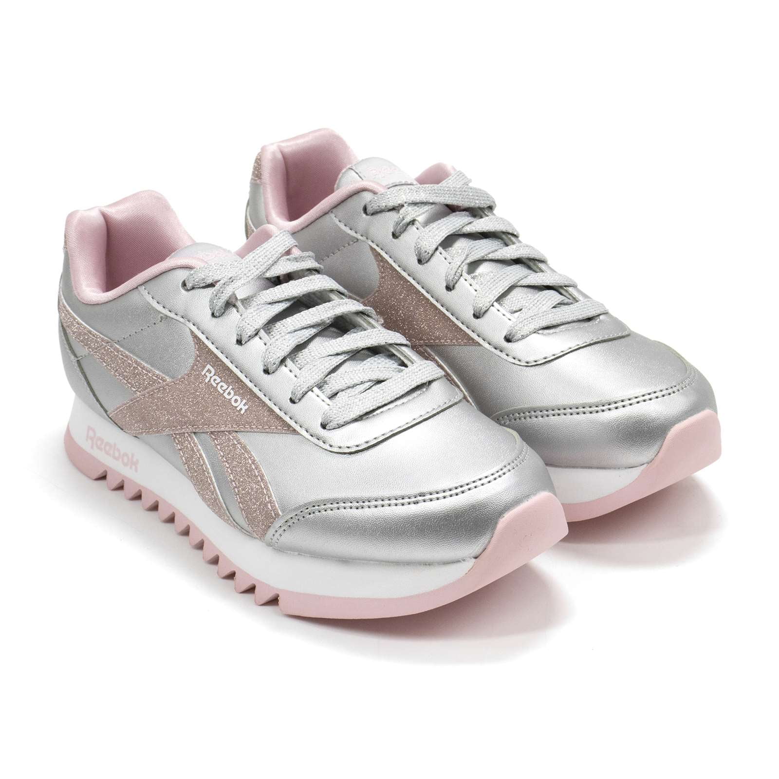 Reebok Girls Royal Classic Jogger 2.0 Platform Sneaker, Silver Metallic ...