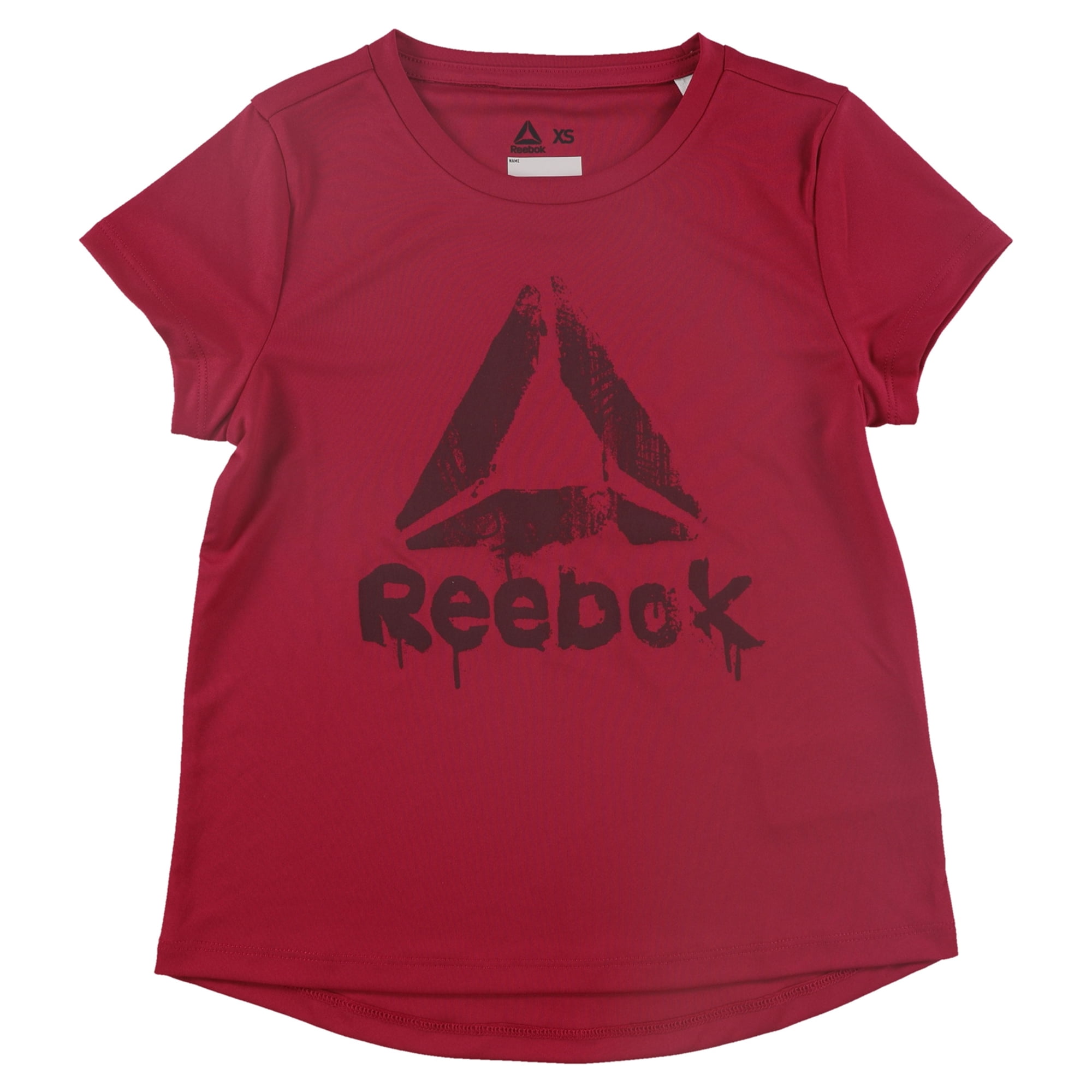 Reebok Girls WOR Drip-Look Logo Graphic T-Shirt, Pink, 4T - Walmart.com