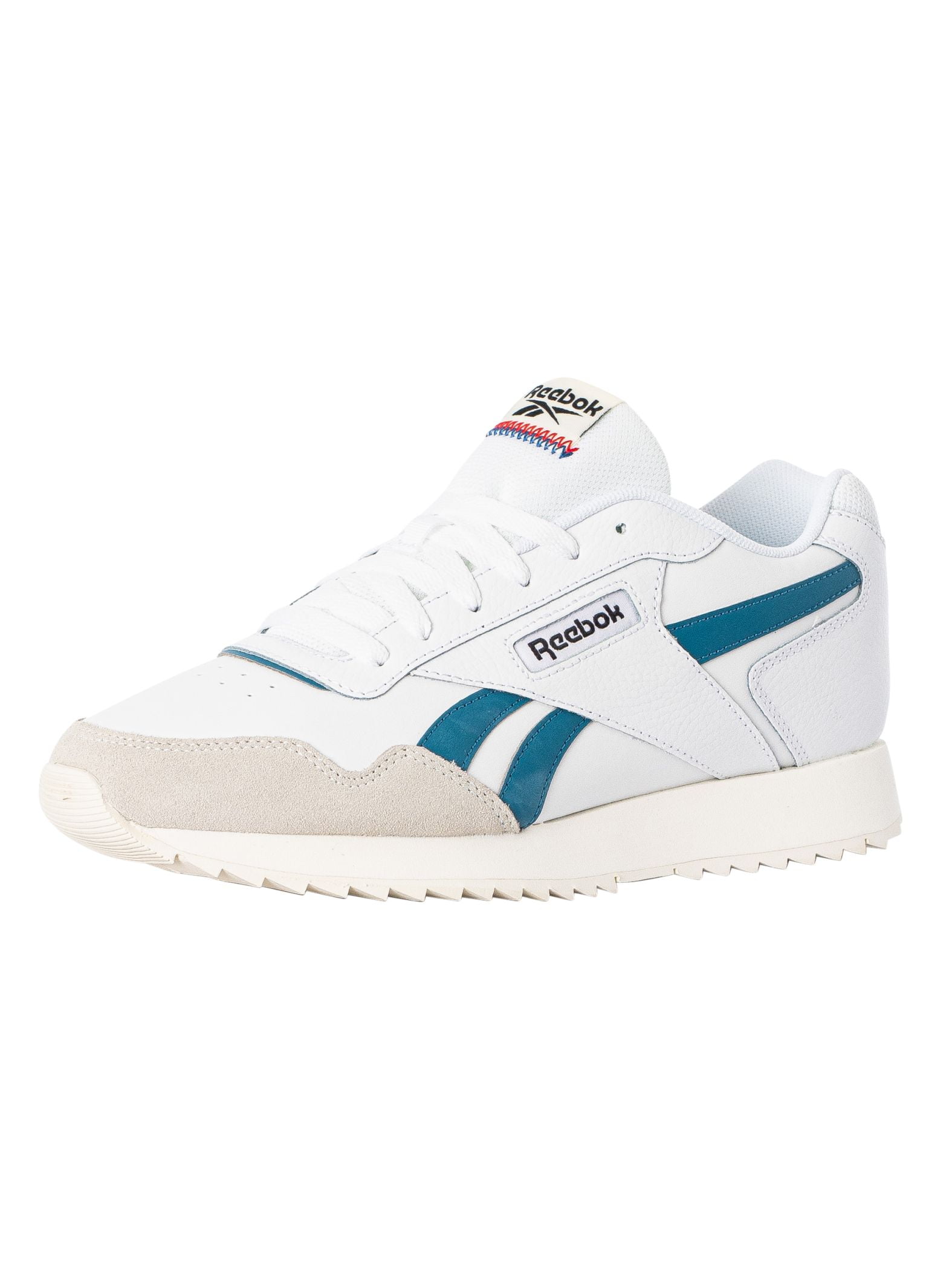 Reebok Glide Ripple Leather Trainers, White - Walmart.com