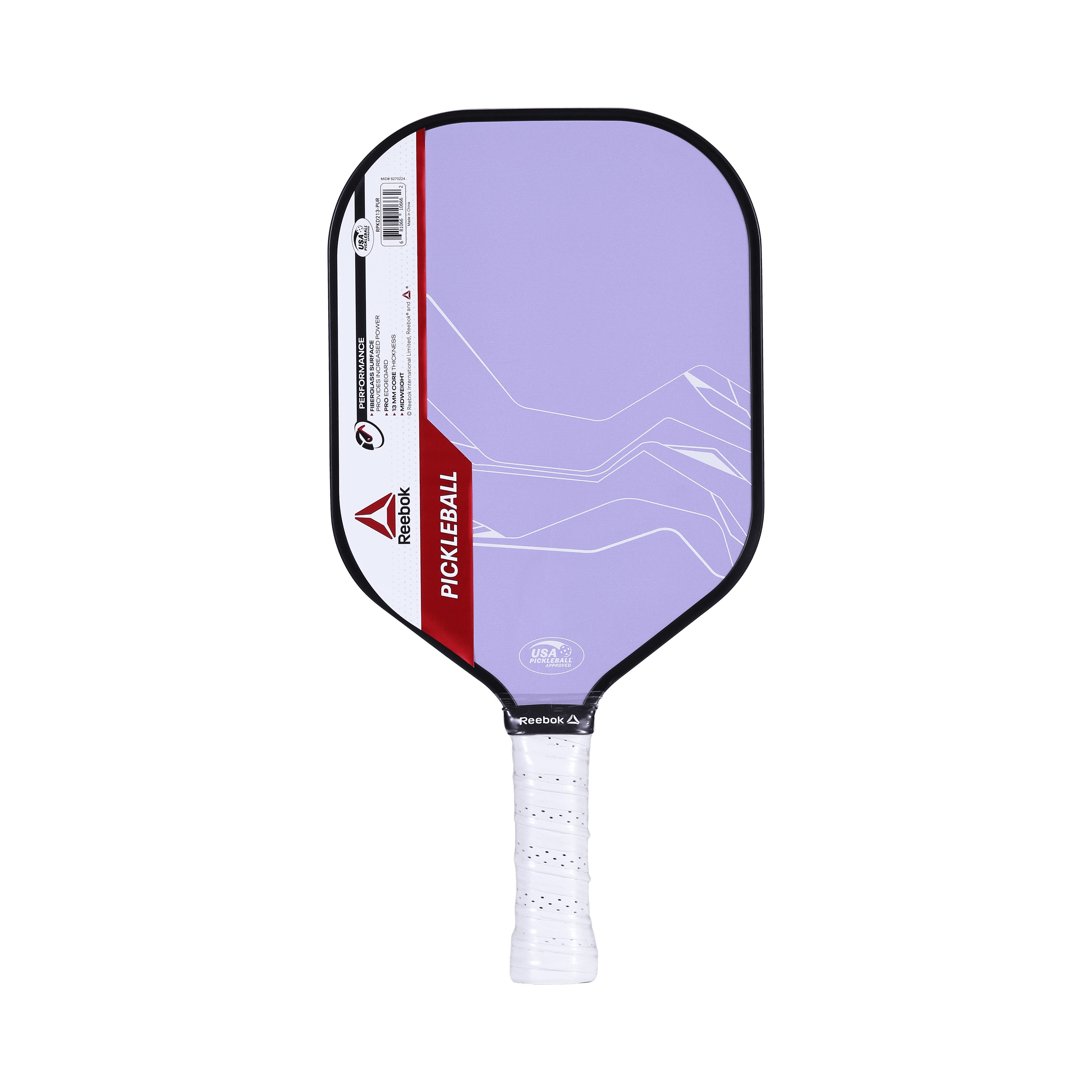 Reebok Lifestyle Lightweight Fiberglass Pickleball Paddle USAPA ...