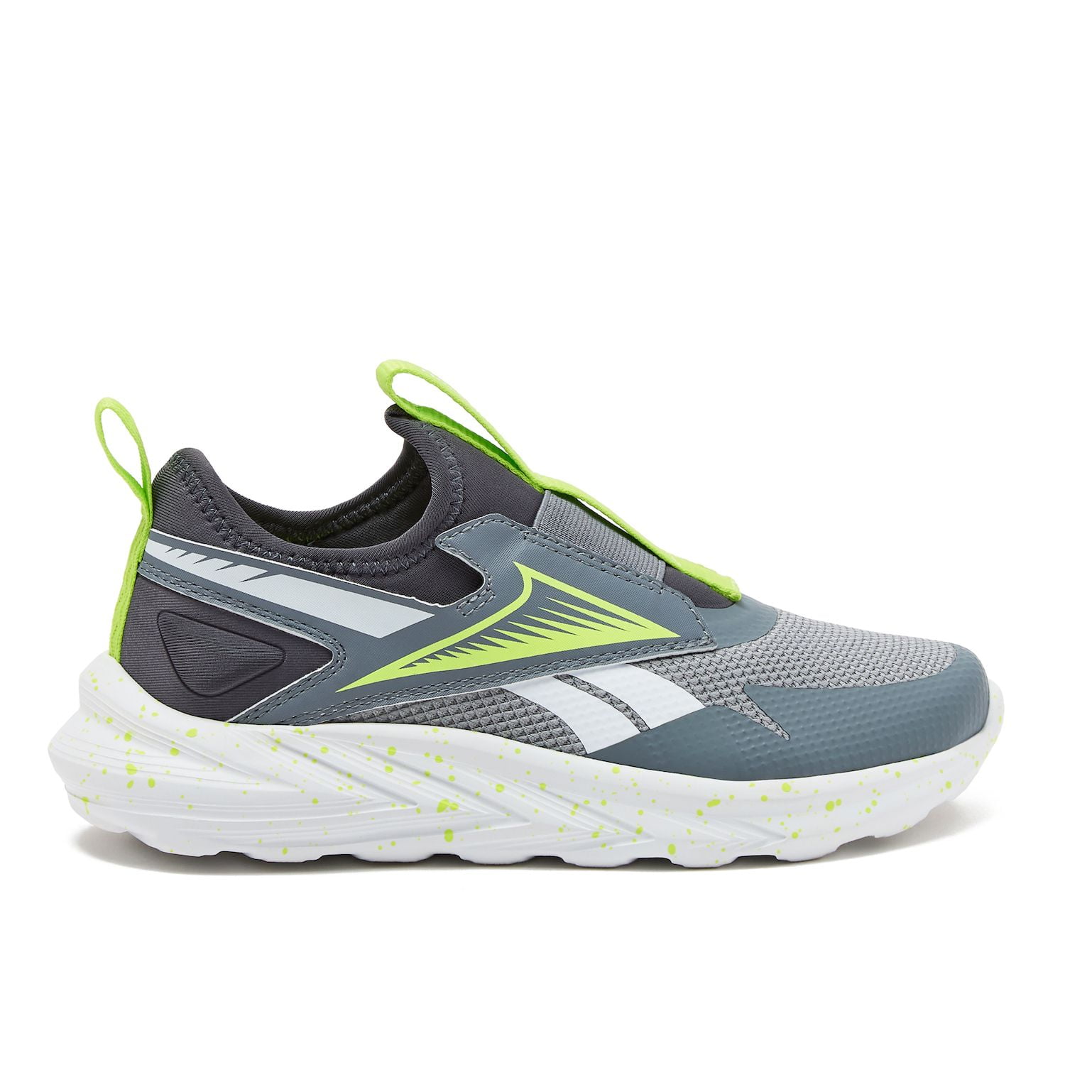 Reebok Lite Spinner Kids' Shoes Color: Cold Gray Laser Lime Size: 11 ...