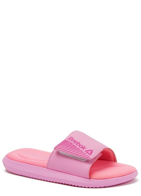 Wonder Nation Girls Icon EVA Slide Sandals - Walmart.com