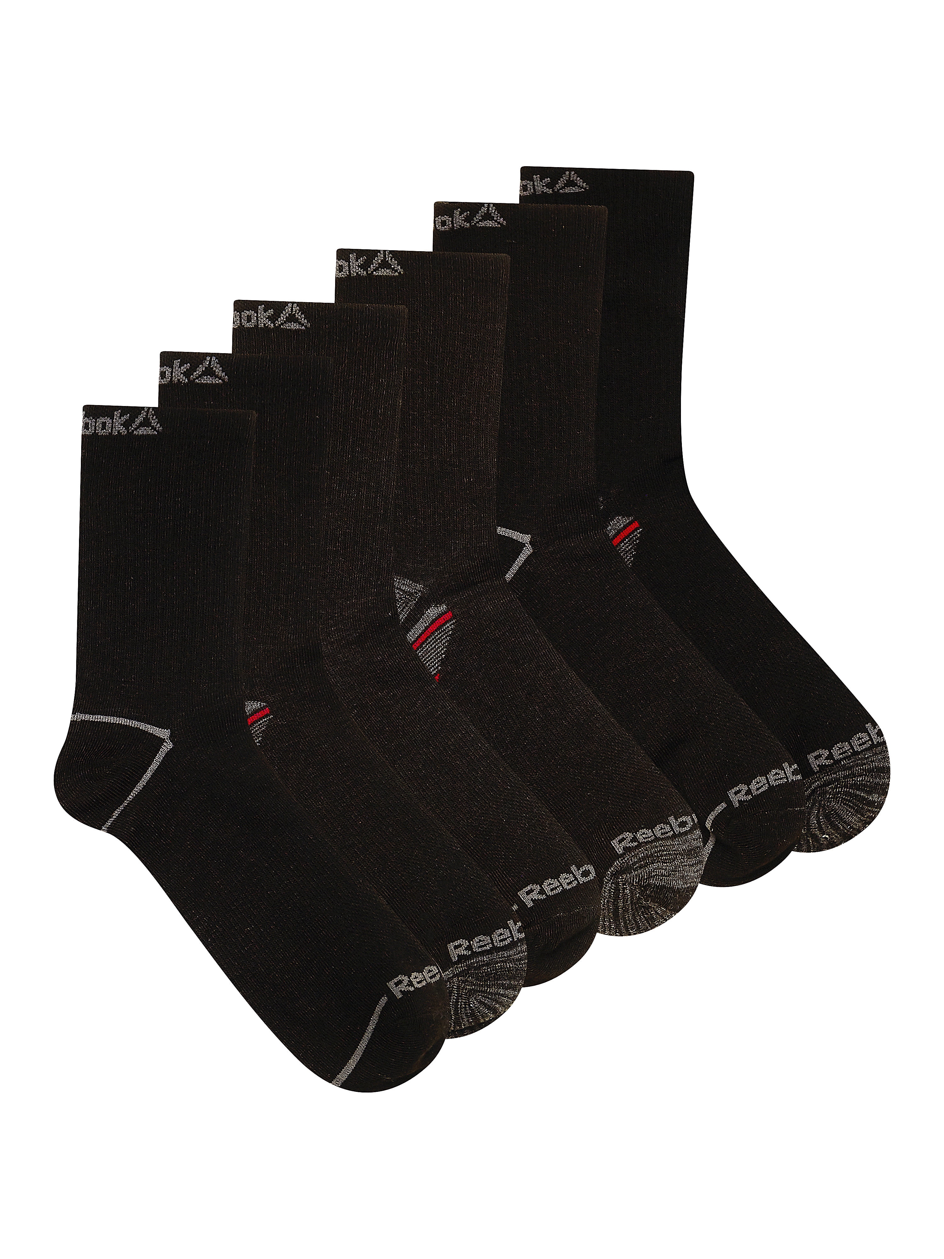 Reebok Men's Pro Series Cushion Mid Crew Socks, 6-Pack - Walmart.com