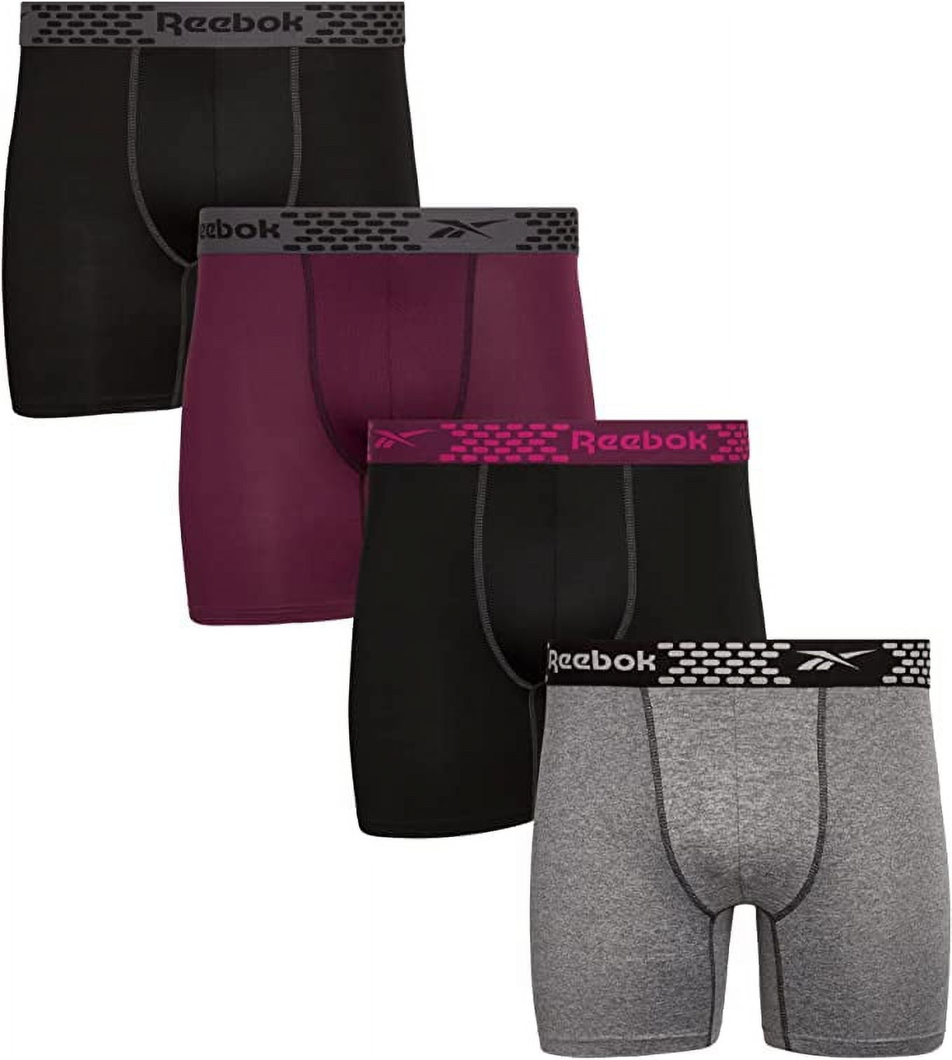 Reebok Men's 4 Pack Performance Boxer Brief (Core) - Walmart.com