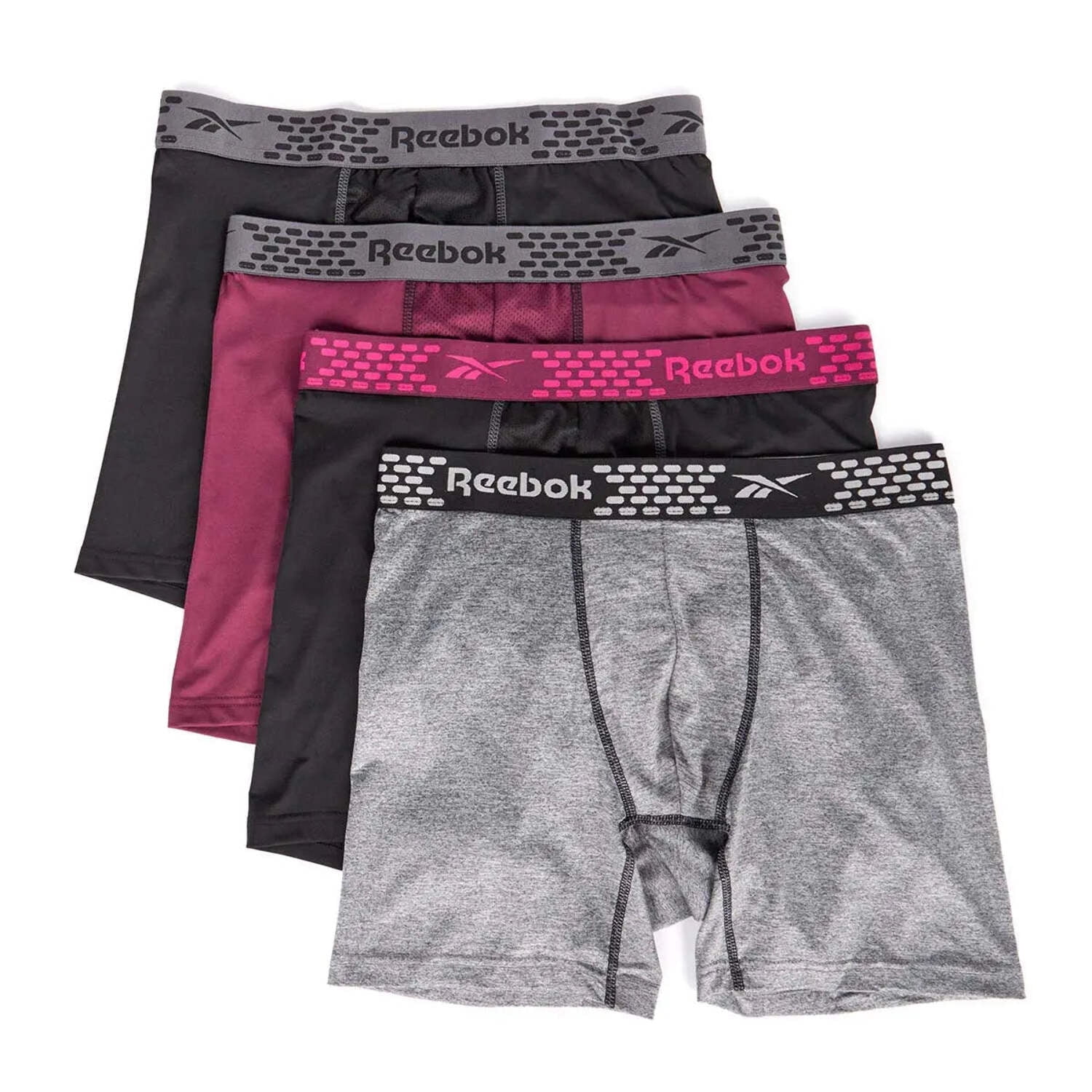 Reebok Men's 4 Pack Performance Boxer Brief (Core) - Walmart.com