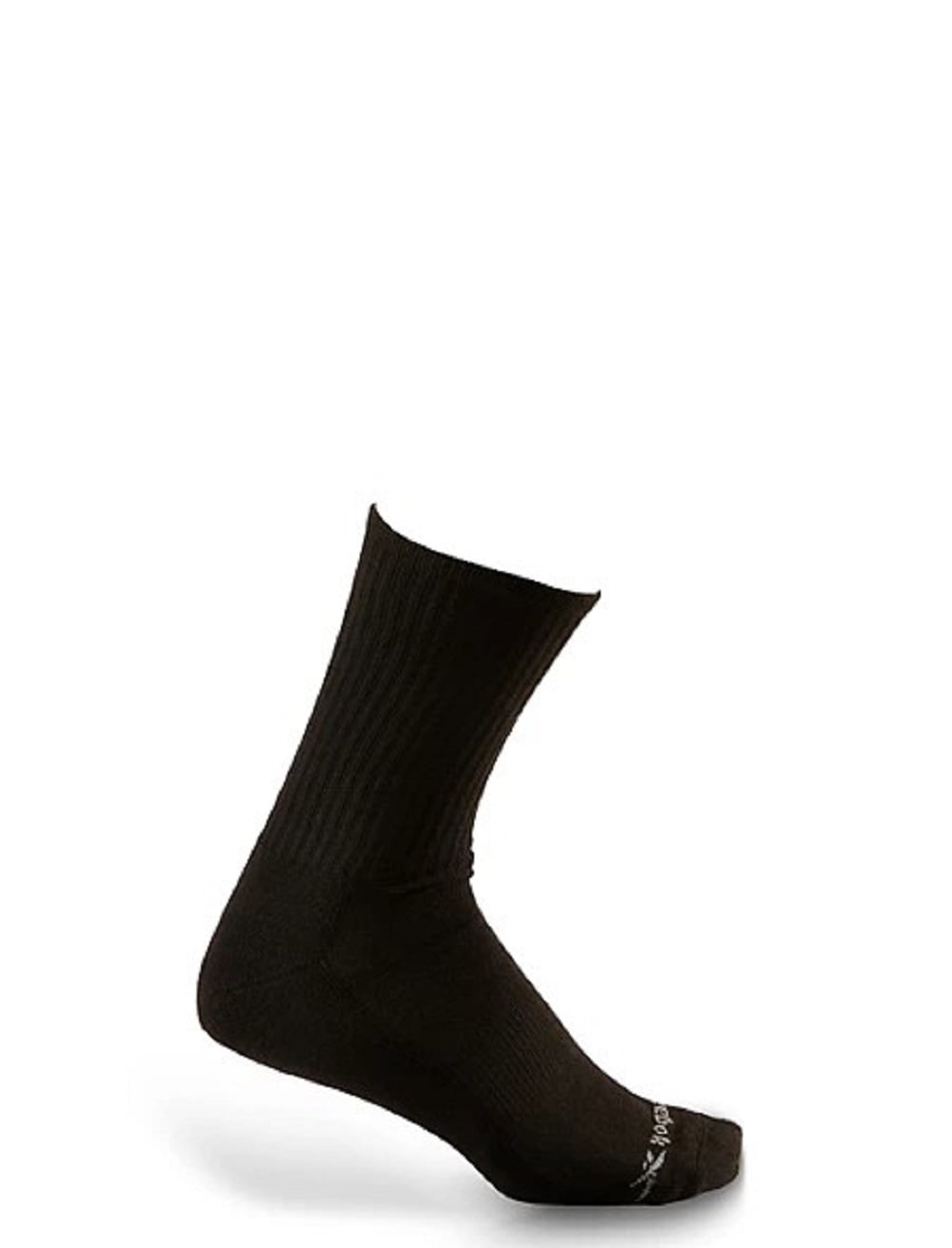 Reebok Men's Crew Socks 5 Pack, Big and Tall, Black, XL Shoe Size 12-16 ...