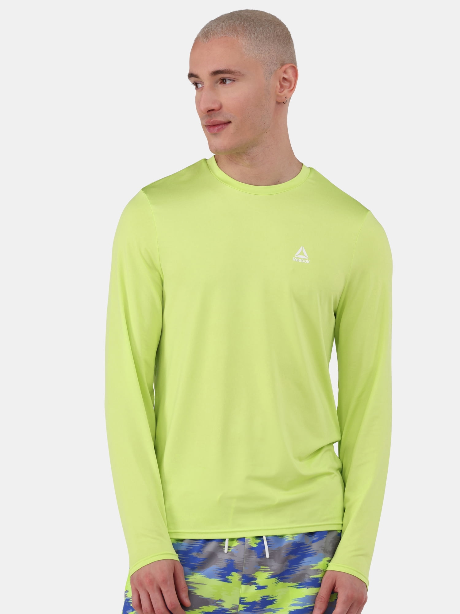 Reebok Men's & Big Men's Long Sleeve Sun Shirt with UPF 50+, Sizes S ...