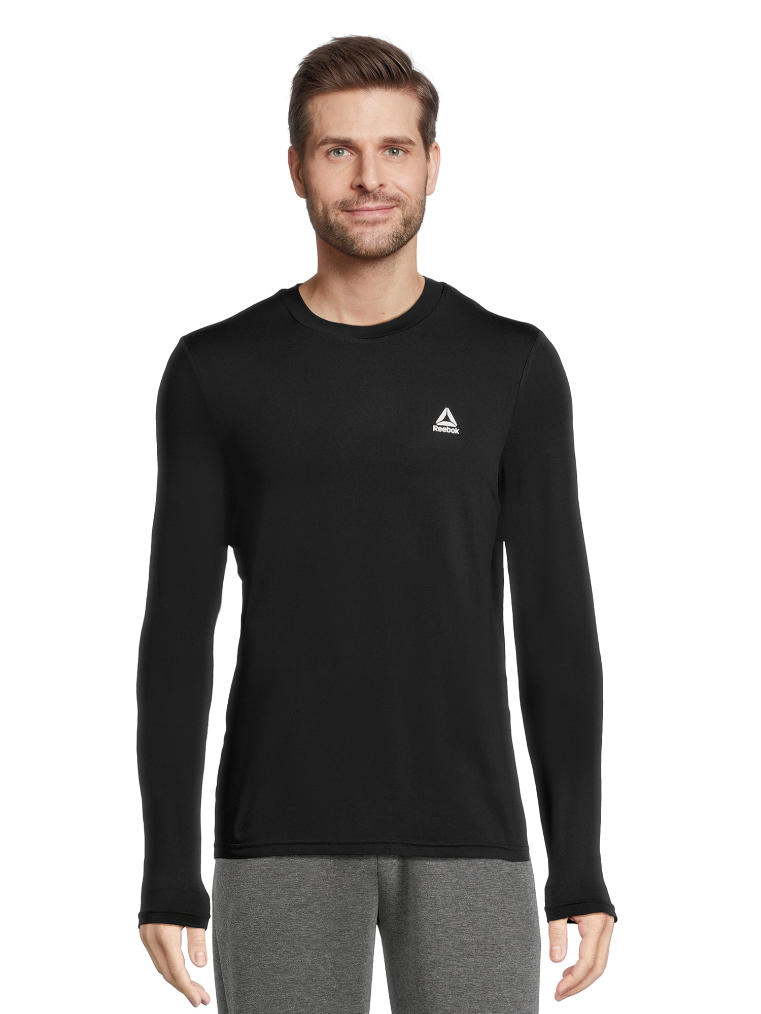 Reebok Men's & Big Men's Long Sleeve Sun Shirt with UPF 50+, Sizes S ...