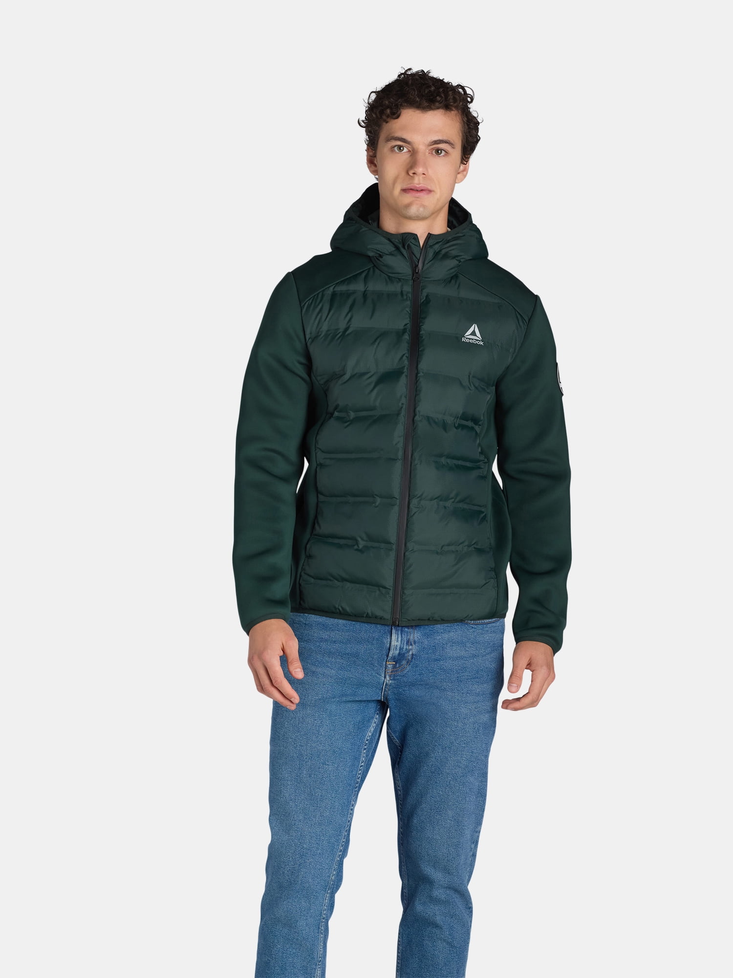 Reebok men's Quilted Hybrid Jacket - Mobility - Walmart.com
