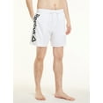 Reebok Men's & Big Men's Solid Logo Swim Trunks with Compression Liner ...