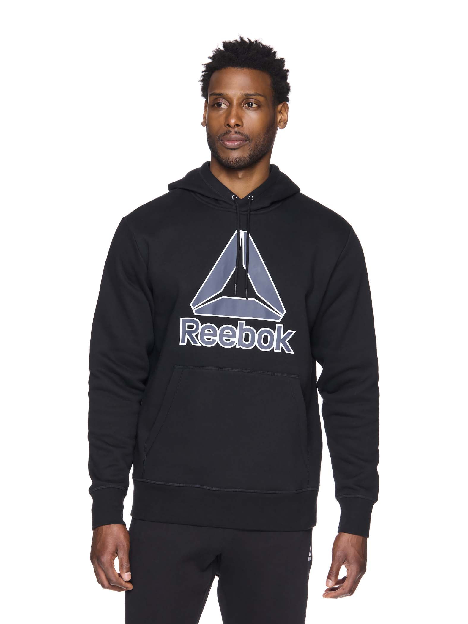 Reebok Men's & Big Men's Delta Logo Fleece Hoodie Sweatshirt, Sizes S ...