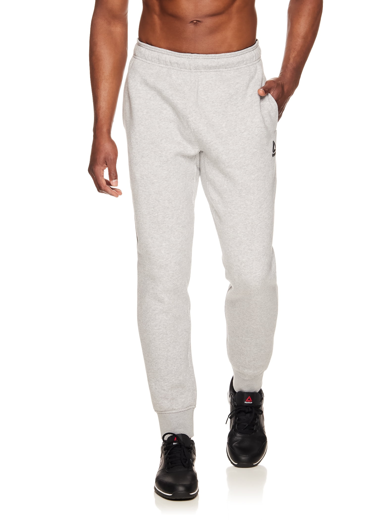 Reebok Men's Delta Joggers, 30 Inseam, S-3XL, Cotton Blend, Elastic ...