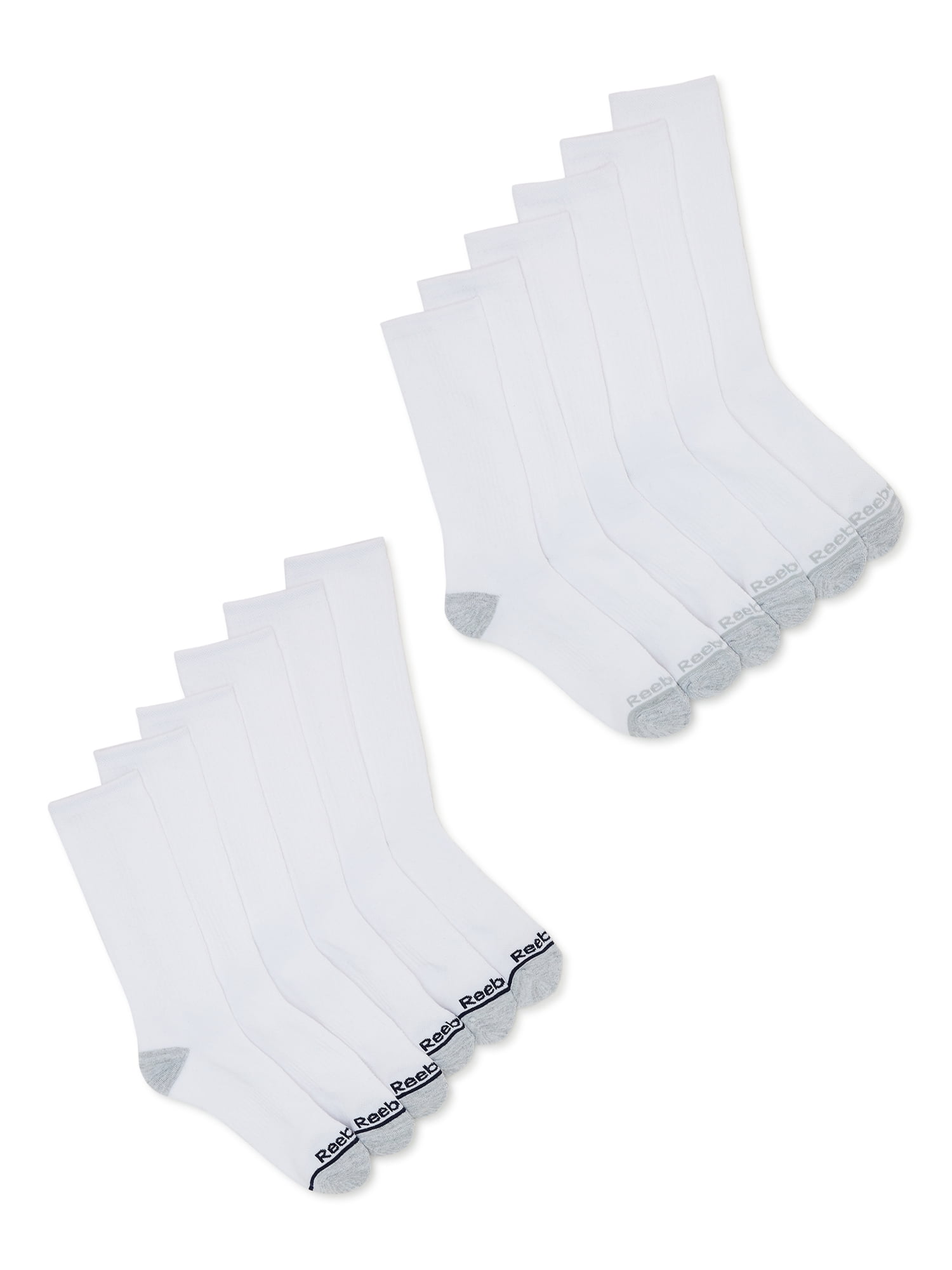 Reebok Essentials Crew Socks 12-Pack - Arch Support - Walmart.com