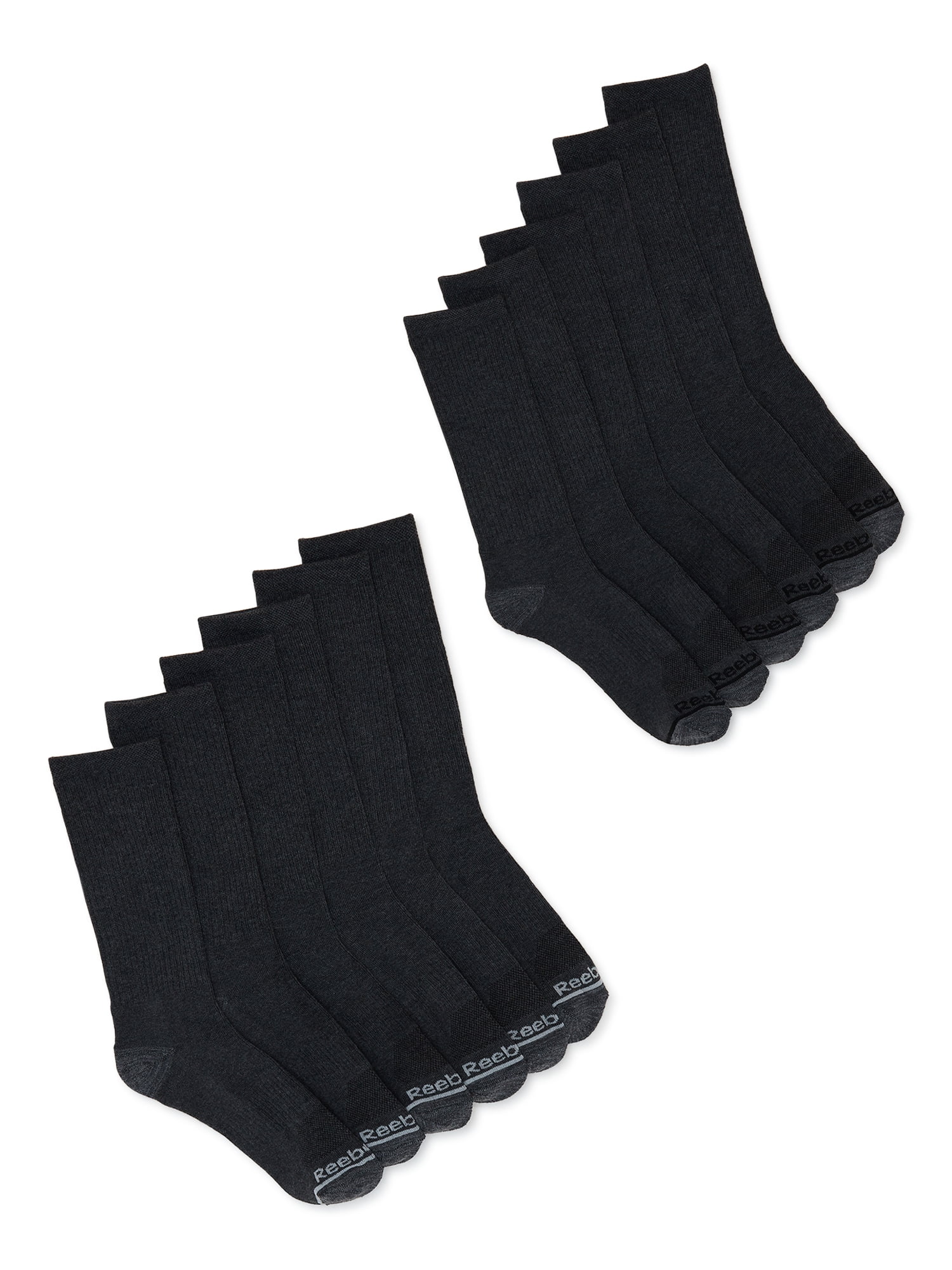 Reebok Men's Socks, Essentials Cushion Crew Socks, 12-Pack, Sizes 10-13 ...