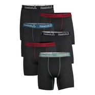Reebok Men's Featherweight Performance Boxer Briefs 4-Pack, Sizes S to ...