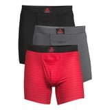 Reebok Men’s Lightweight Performance Boxer Briefs 6 Inch, 3-Pack ...