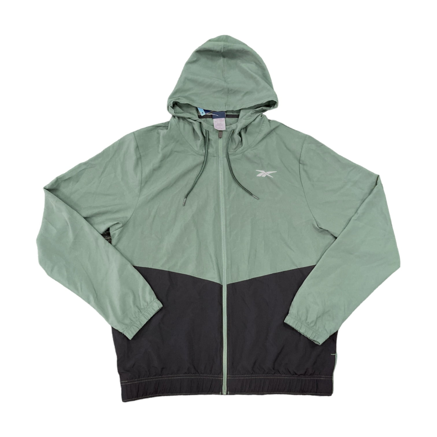 Reebok Men's Full Zip Color Block Drawcord Adjustable Hood Training ...