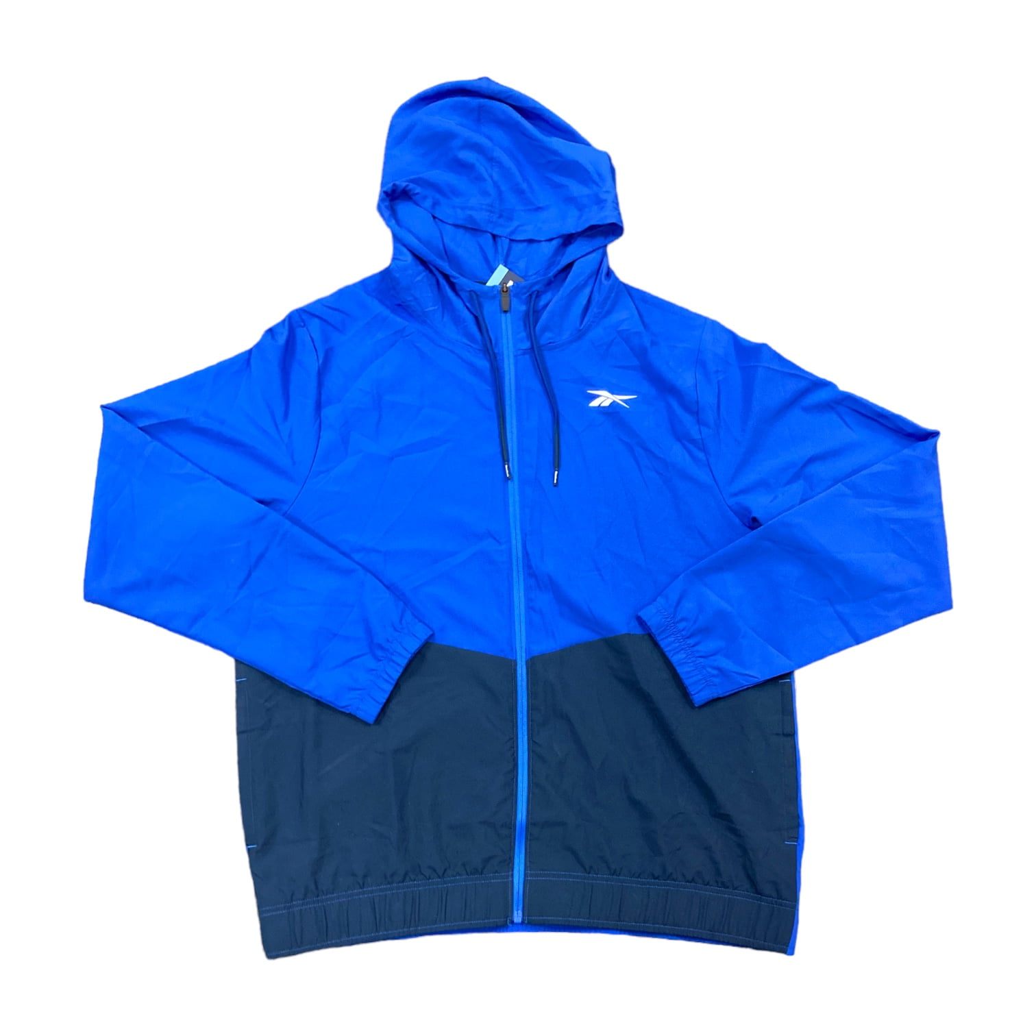 Reebok Men's Full Zip Color Block Drawcord Adjustable Hood Training ...
