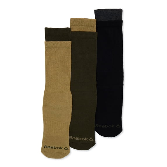 Reebok Legends Cushion Crew Socks Moisture Wicking 3-Pack - Walmart.com