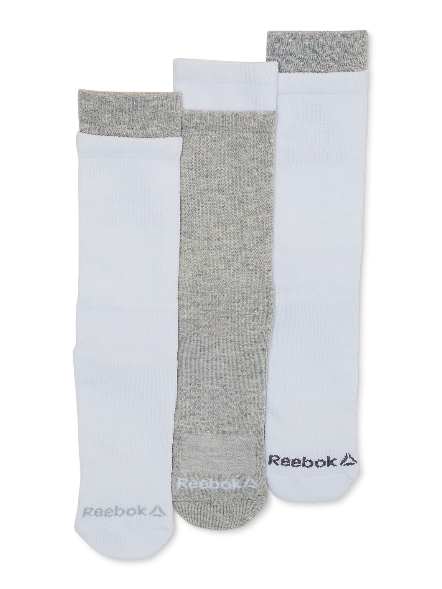 Reebok Legends Cushion Crew Socks 3-Pack - Moisture Wicking - Walmart.com