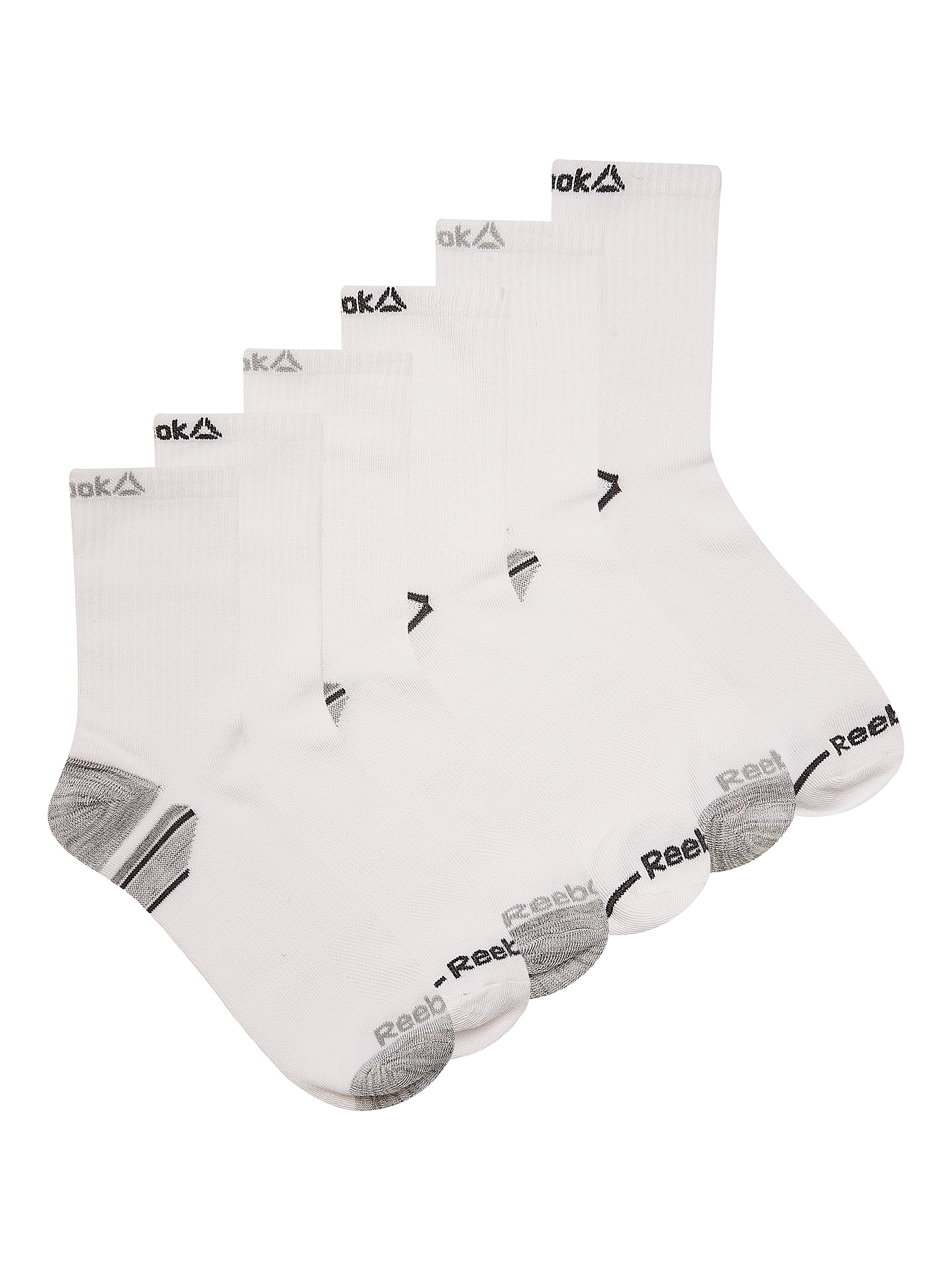 Reebok Men's Lightweight Mid Crew Socks, 6-Pack - Walmart.com