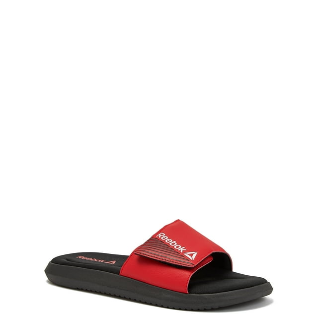 Reebok Men’s Memory Foam Adjustable Slide Sandals - Walmart.com