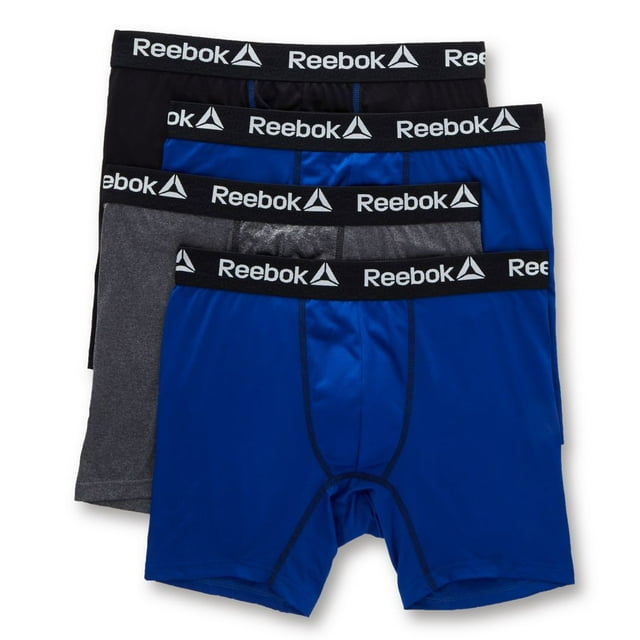 Reebok Men's Performance Boxer Briefs, 4 Pack - Walmart.com