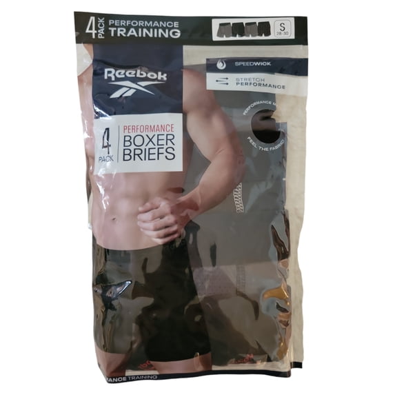 Reebok Men's Performance Boxer Briefs with Comfort Pouch (4 Pack) In ...